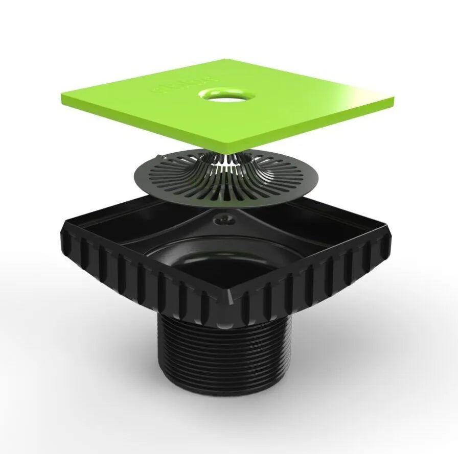 Ebbe Square Drain Riser - Easy Installation & Modern Design